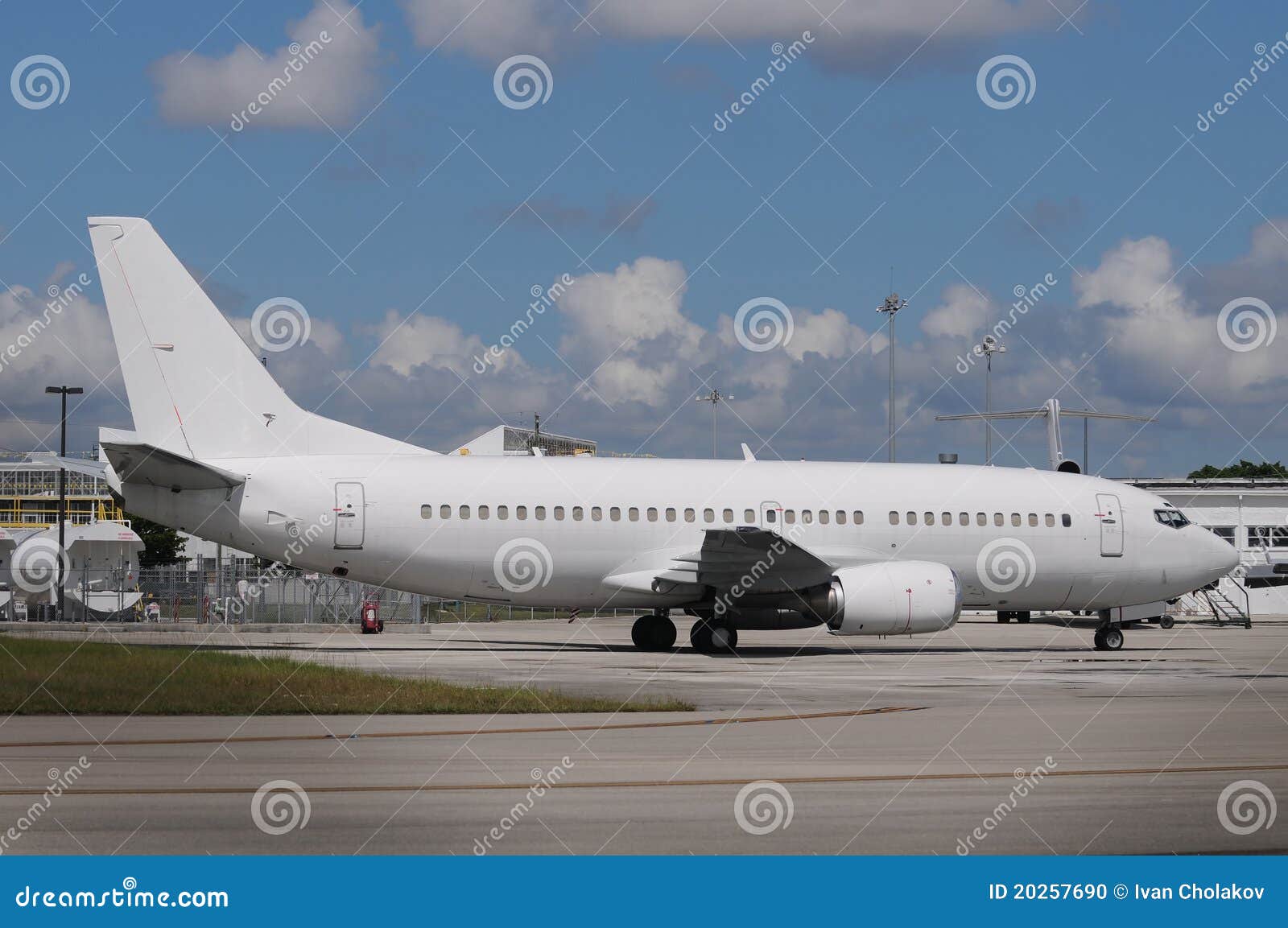 White passenger jet stock photo. Image of transportation - 20257690