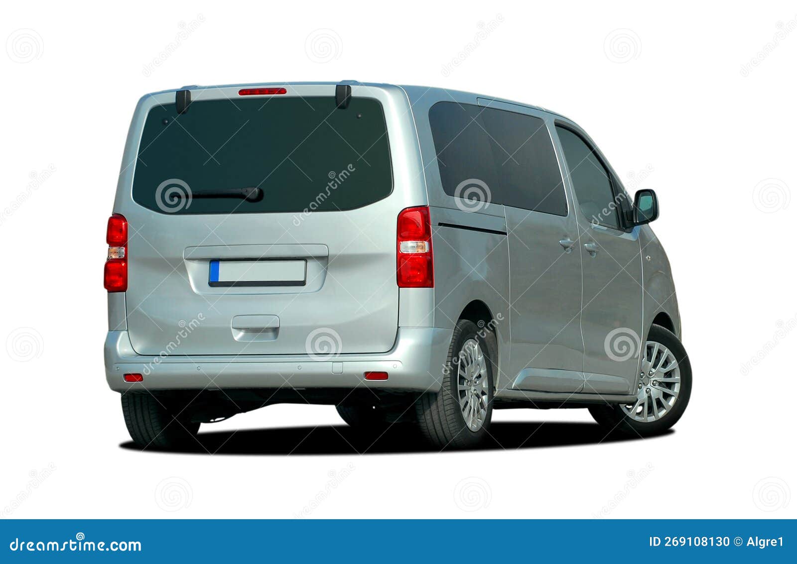 Large Passenger Van from the Back Stock Photo - Image of container ...