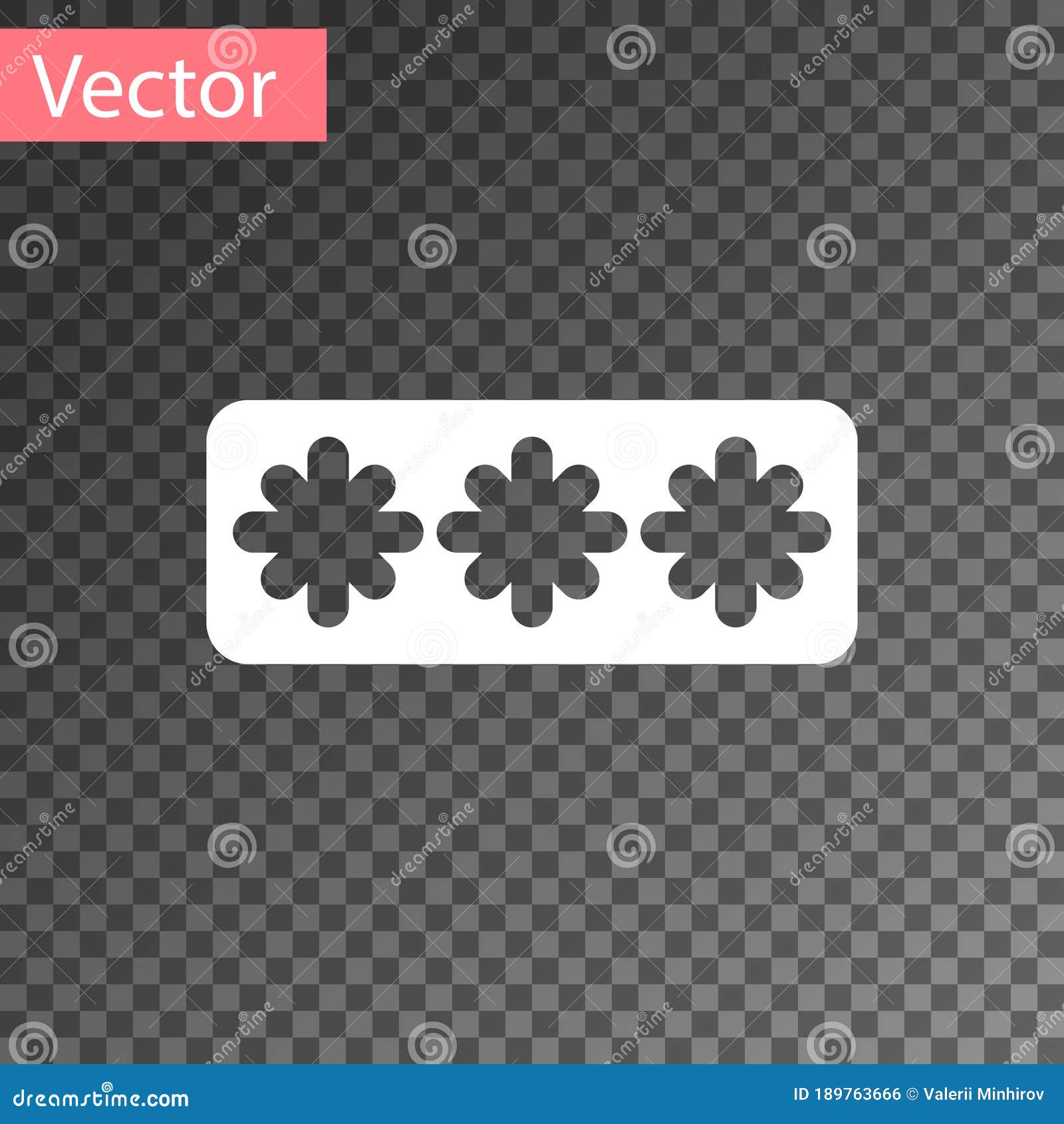 White Password Protection and Safety Access Icon Isolated on ...