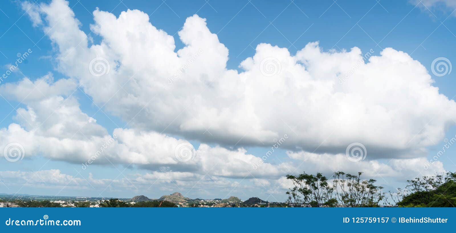 White Patchy Cloud on a Blue Sky Stock Image - Image of color, climate ...