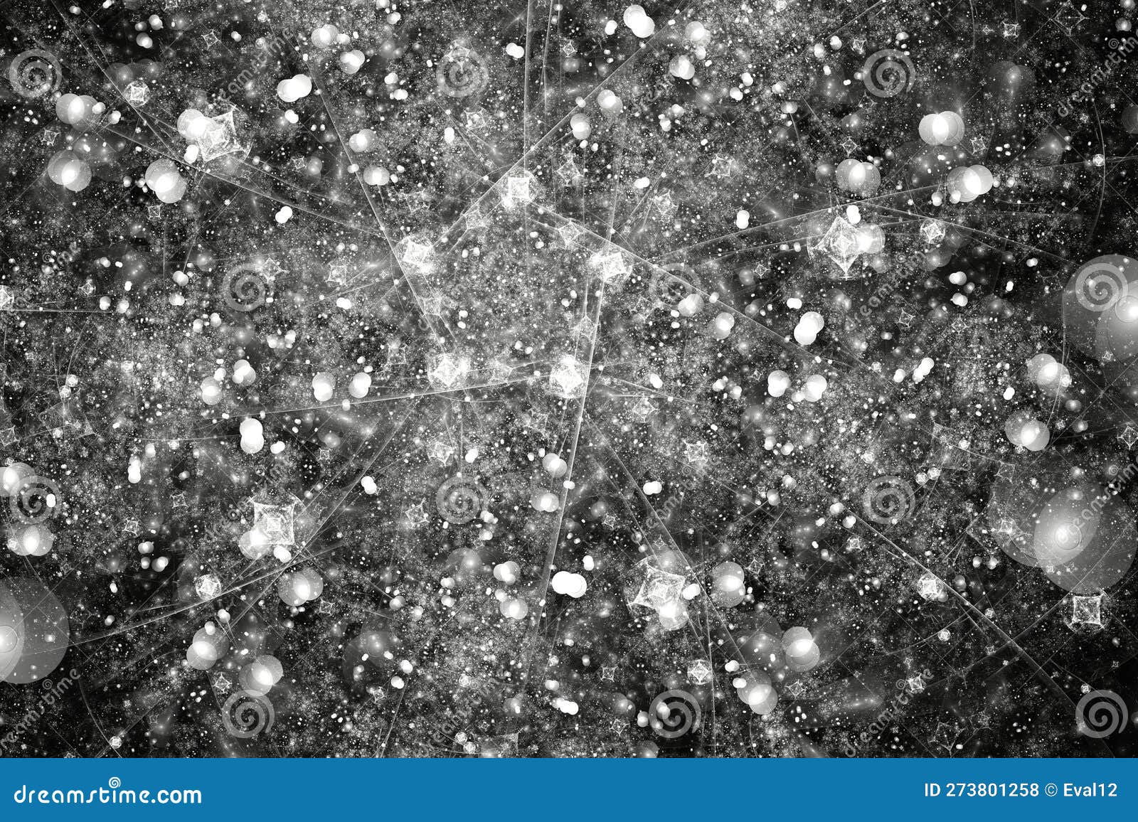 White Pattern of Crooked Small Shapes on a Black Background. Stock ...