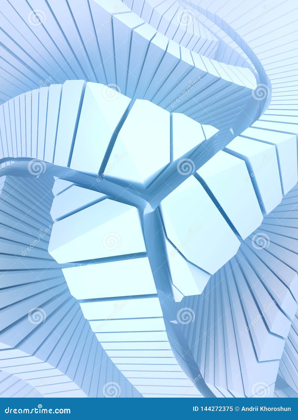 White Pattern of Futuristic Geometric Shapes Surrounded by Mist ...