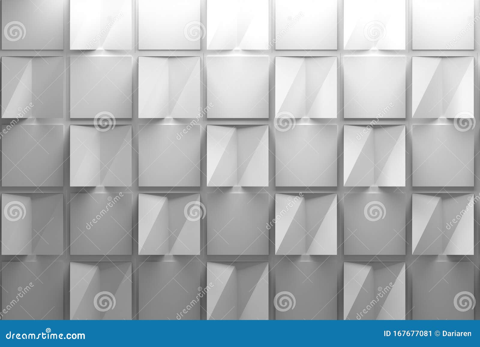 White Pattern with Paper Effect Folded Squares Stock Illustration ...