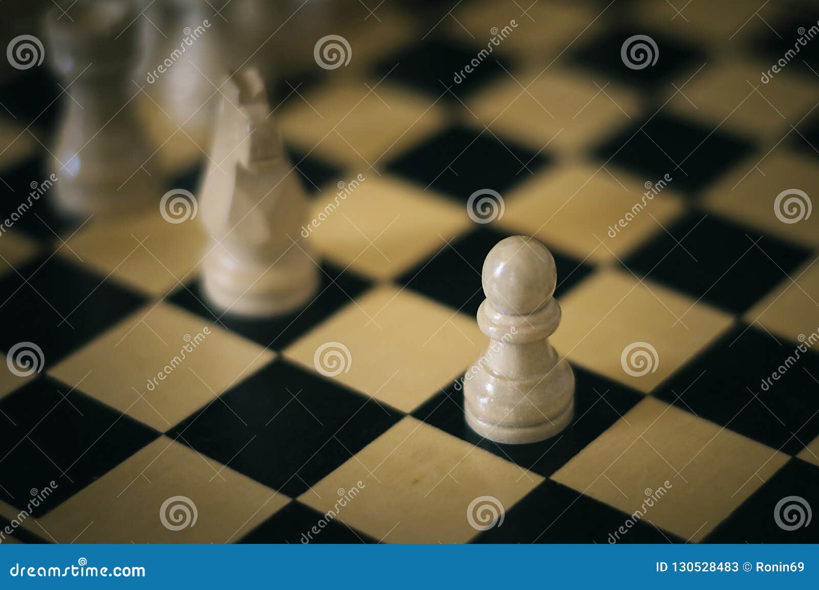 White pawn chess stock image. Image of queen, material - 130528483