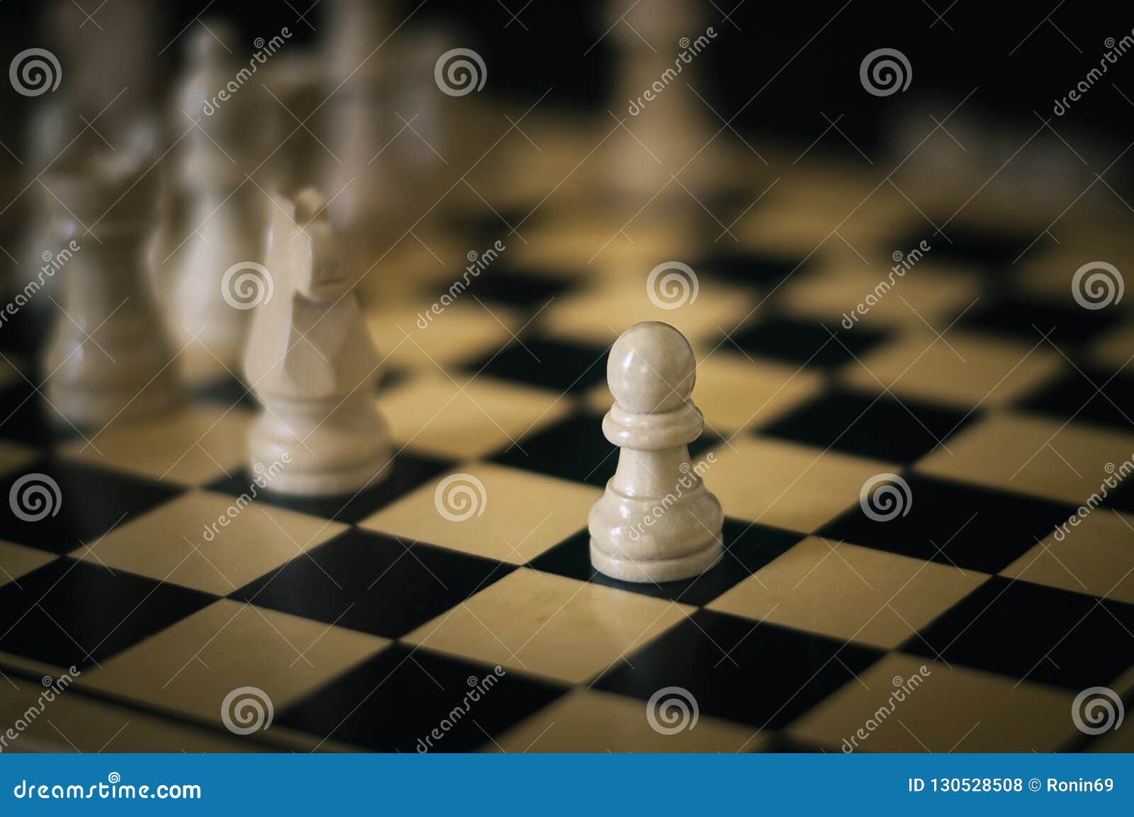 White pawn chess stock photo. Image of material, achievement - 130528508