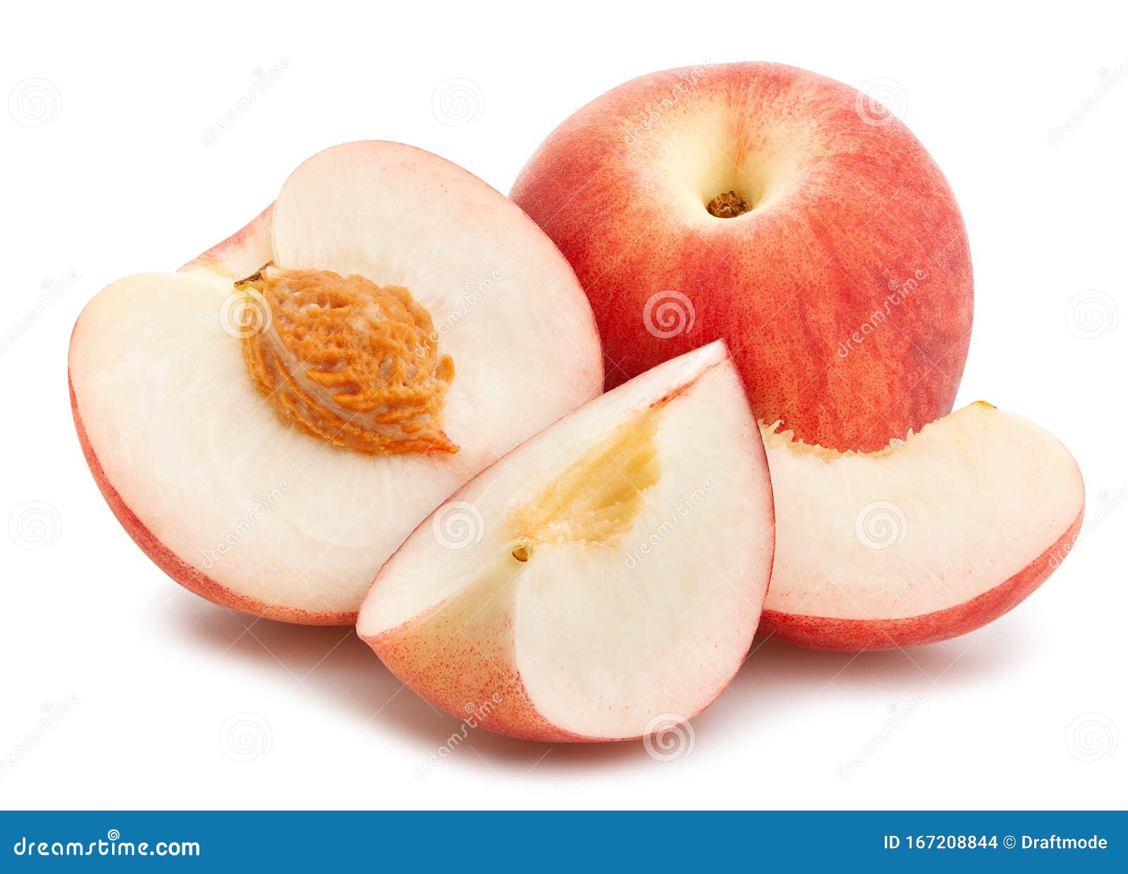 White peach stock photo. Image of halved, juicy, peach - 167208844
