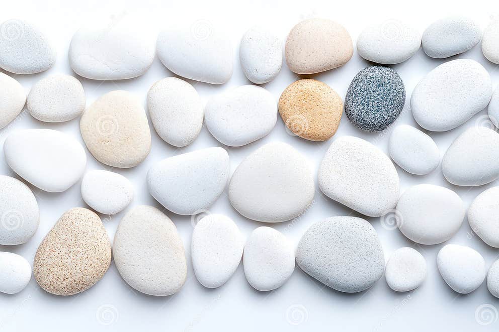 White Pebble Circle Pattern Background Stock Illustration ...