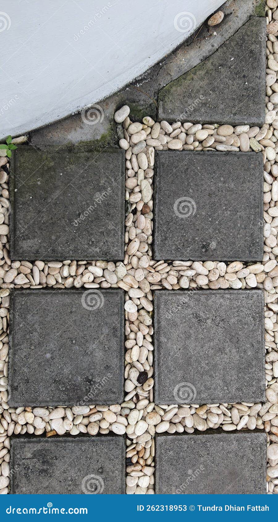 White Pebble Mix with Concrete Stock Image - Image of pebble, outdoor ...