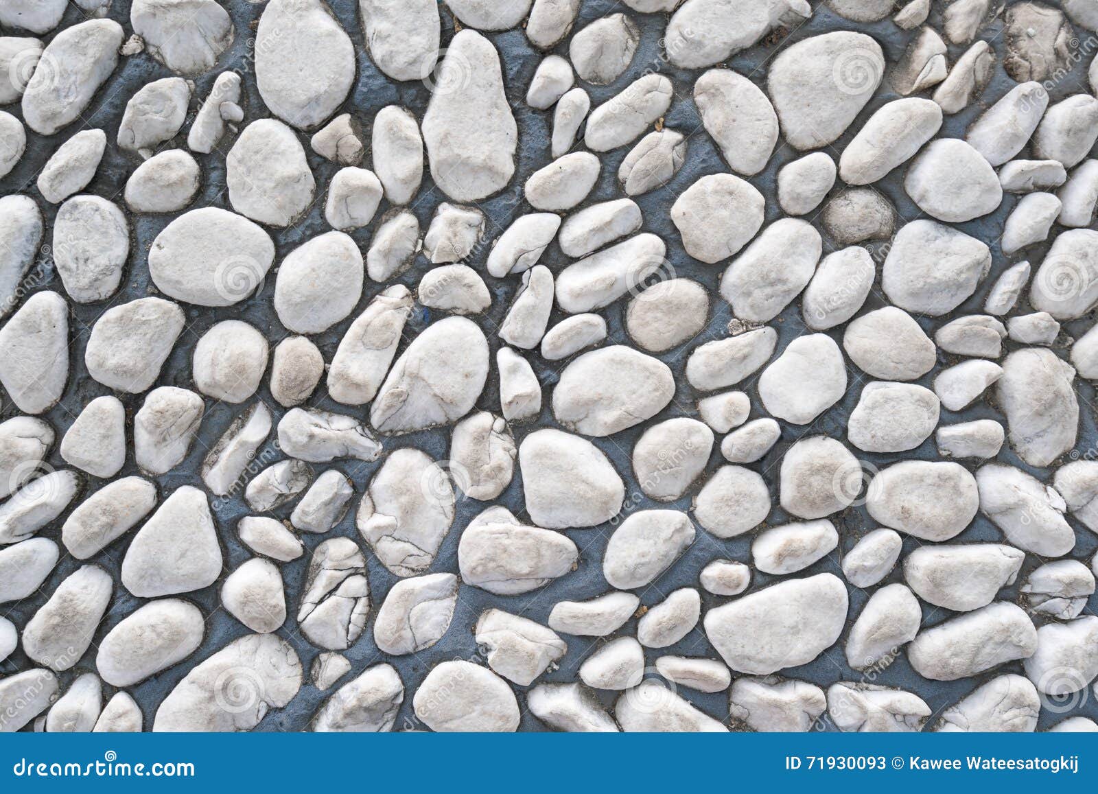 White Pebble Stone Cemented Floor, Texture Background Stock Image ...