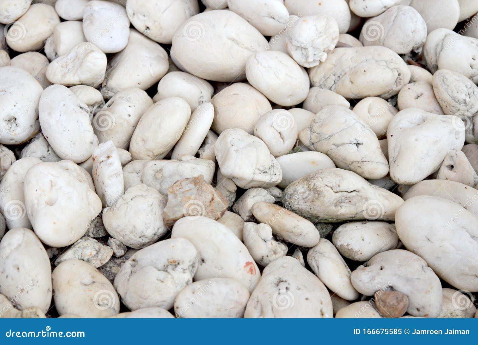 White Pebble Stone Texture Background Stock Image - Image of detail ...