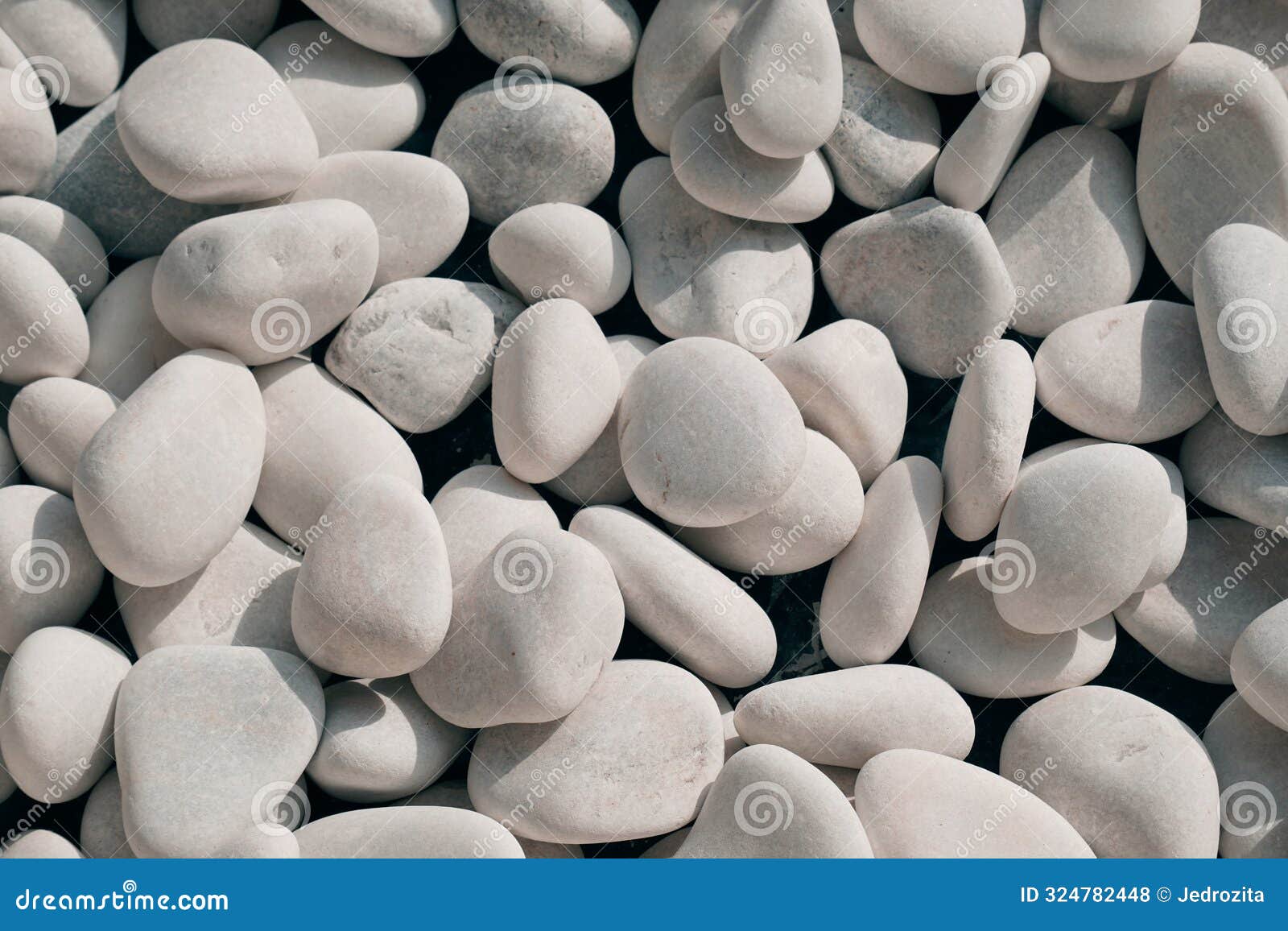 White Pebble Stone Texture on the Ground. Stock Photo - Image of gravel ...