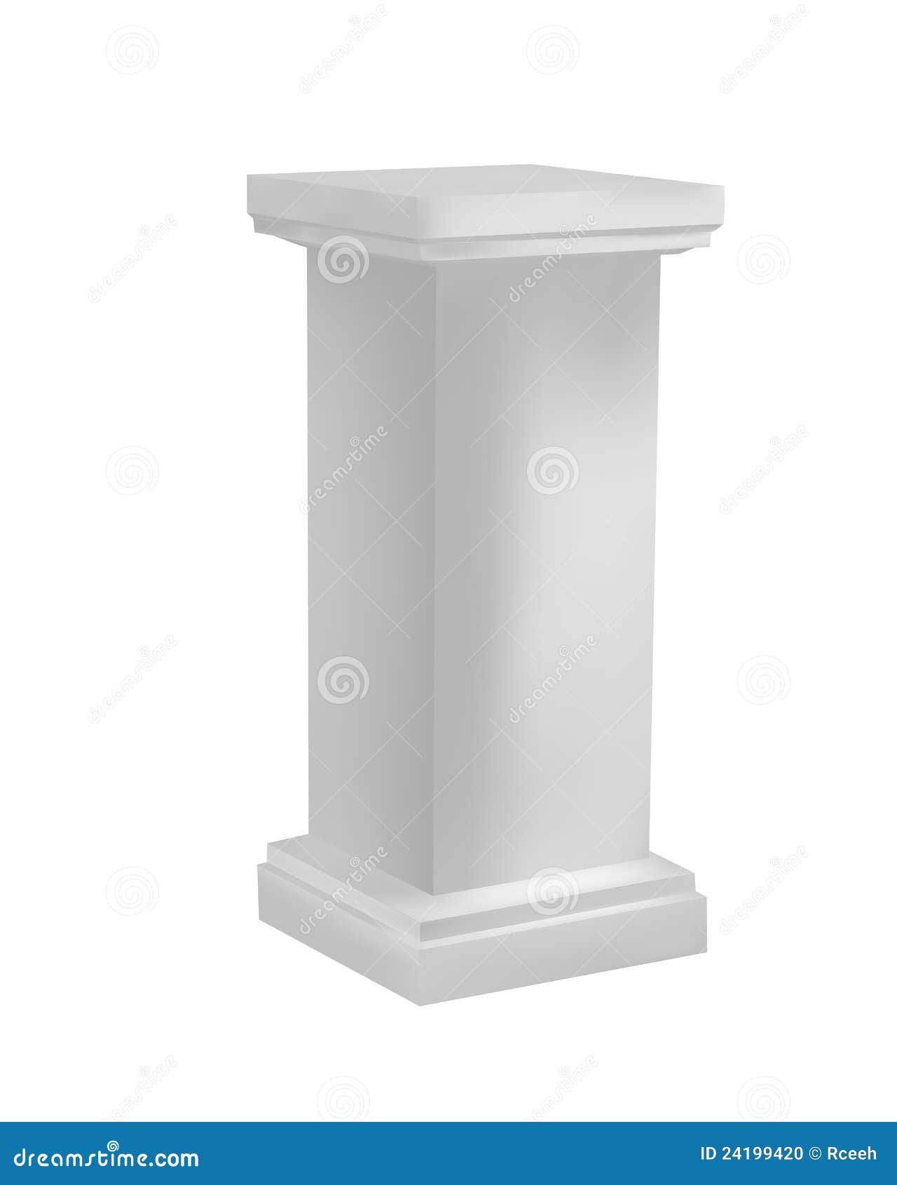 White pedestal stock illustration. Illustration of pedestal - 24199420