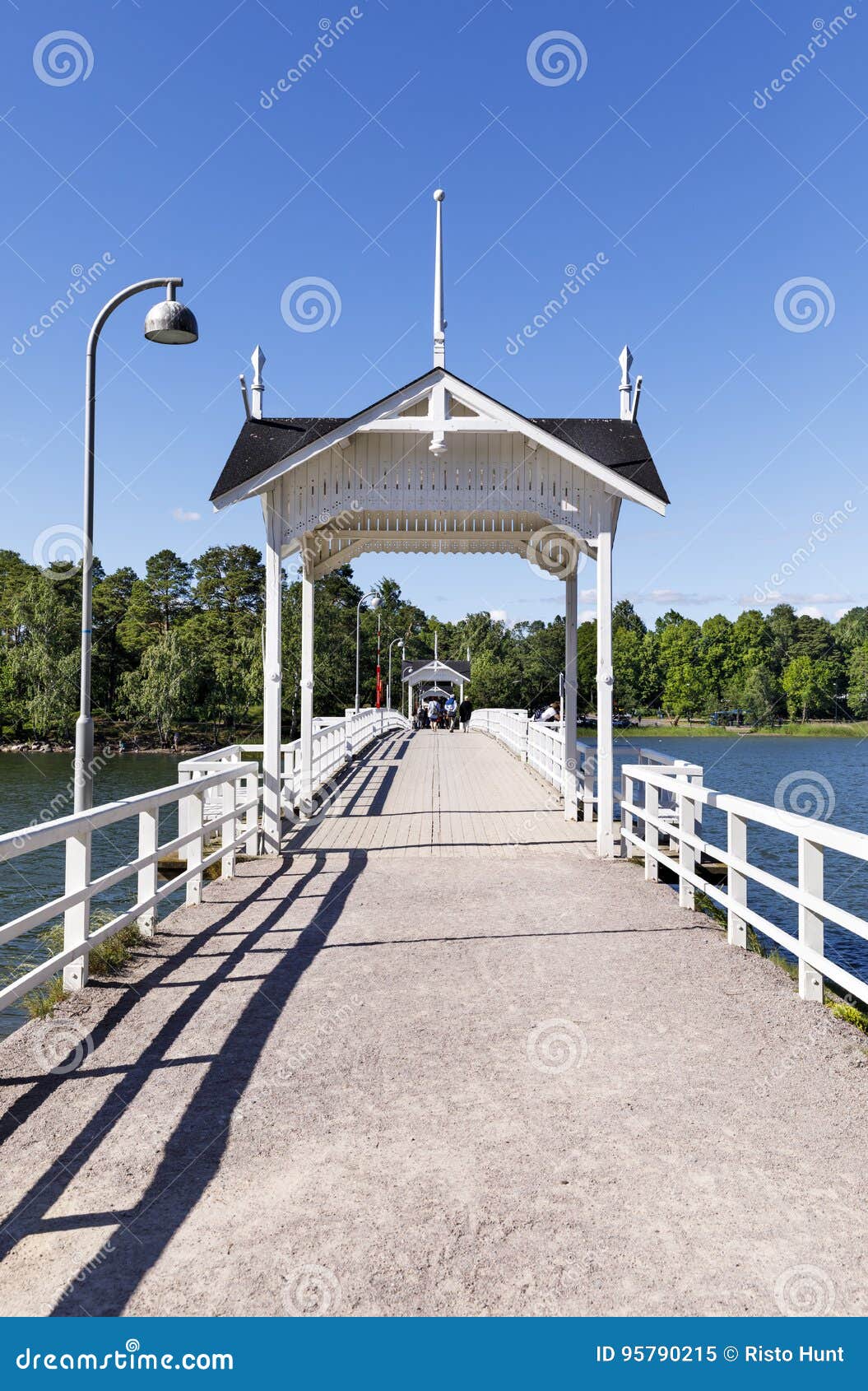 White Pedestrian Bridge with Sun Shades Editorial Image - Image of ...