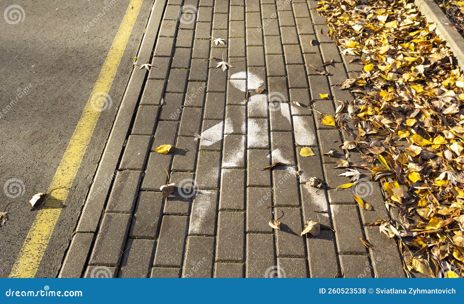 White Pedestrian Sign on a Pedestrian Road. Pedestrian Sign Stock Photo ...