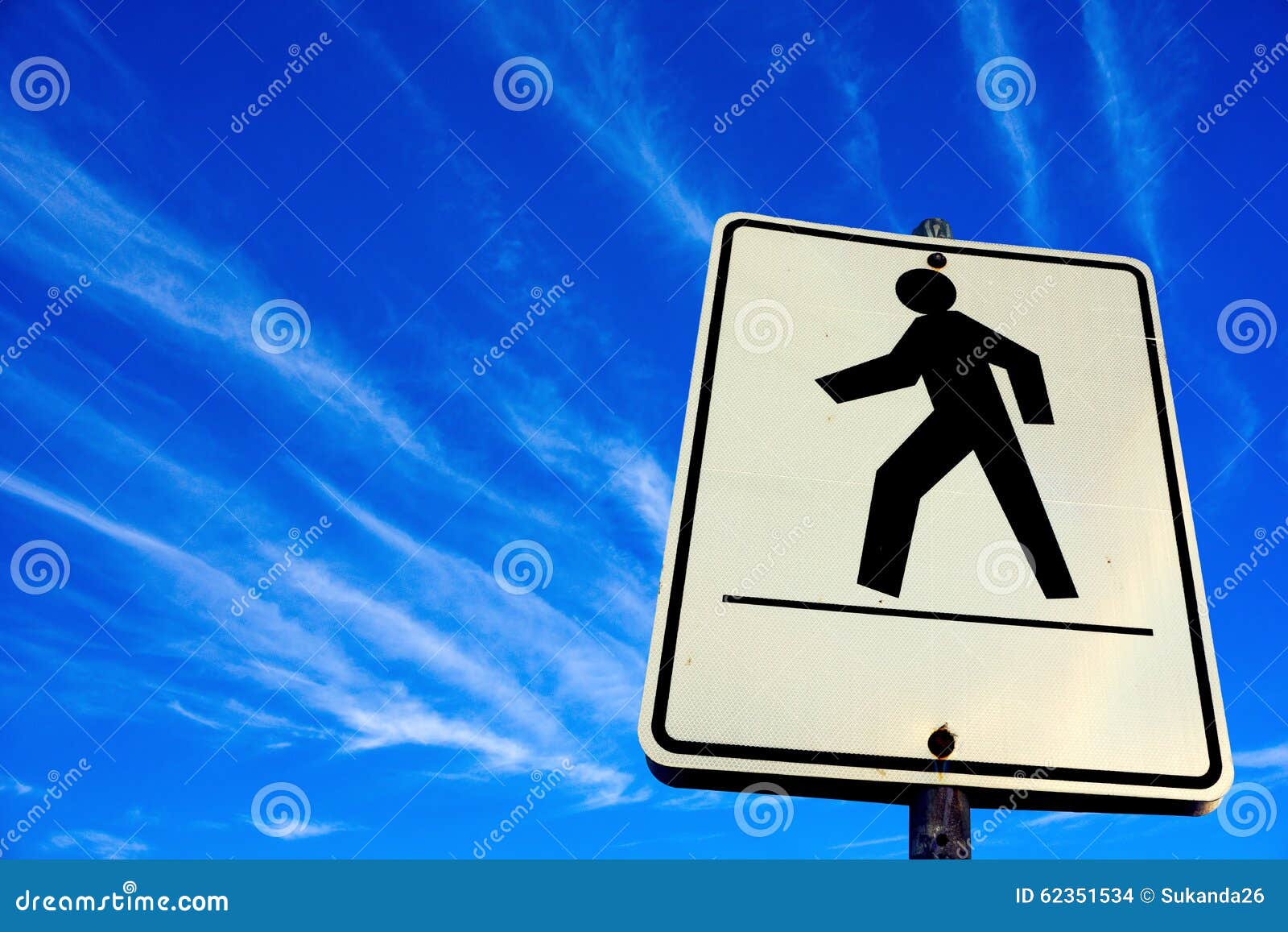 White Pedestrian Crossing With Footprint Road Markings Feet Royalty ...
