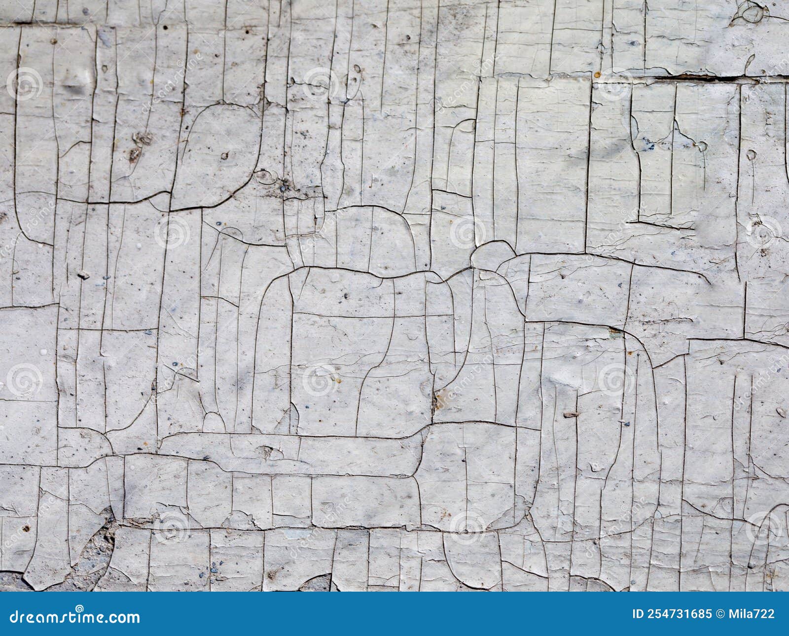 White Peeling Paint on the Wall. Old Concrete Wall with Cracked Flaking ...