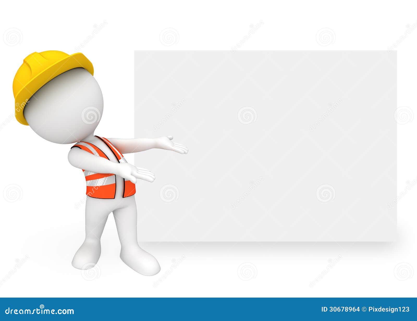 White People Working As Worker Pointing Towards Empty Card Stock ...