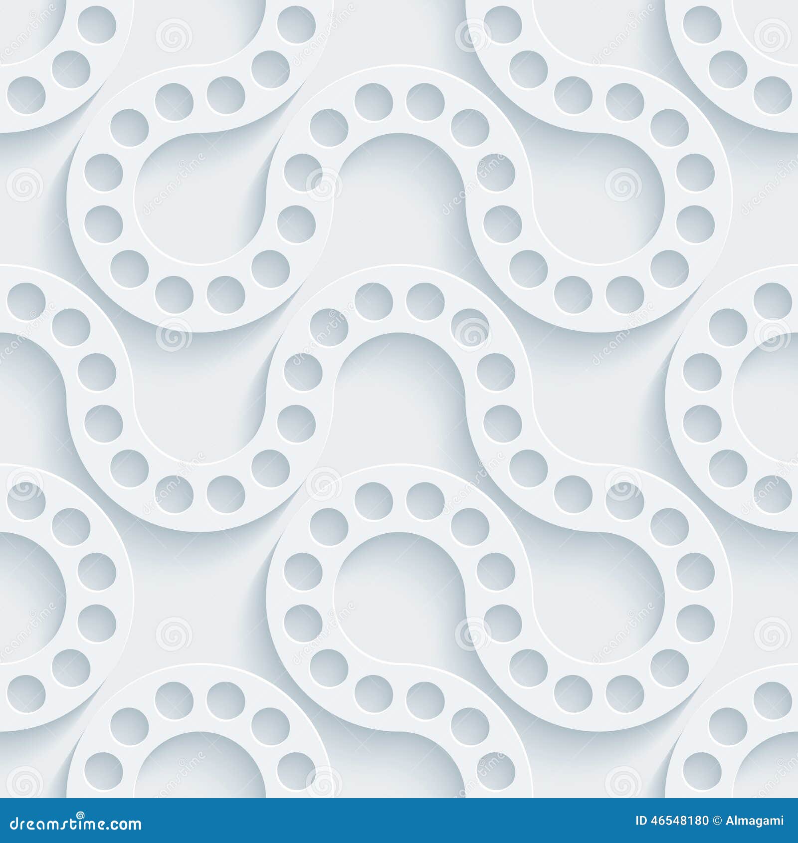 White perforated paper. stock vector. Illustration of graphic - 46548180