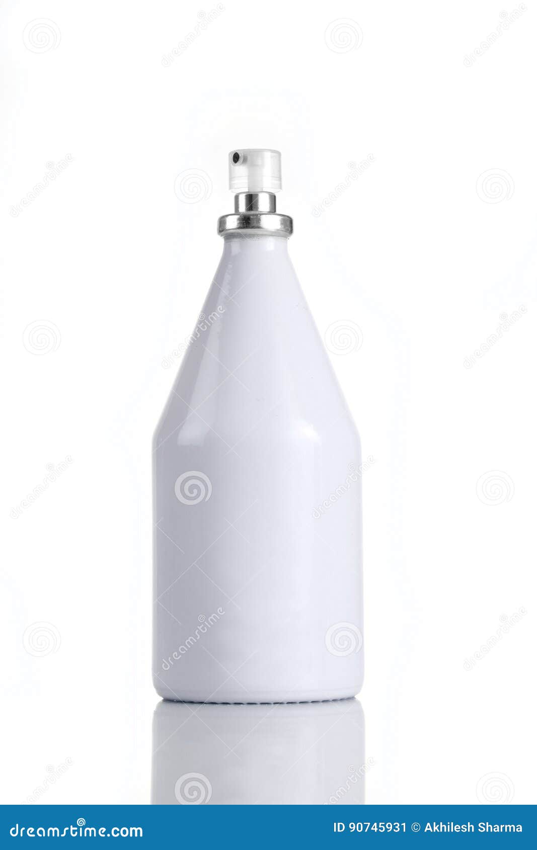 White Perfume Bottle for Mockups Stock Image - Image of reflection ...