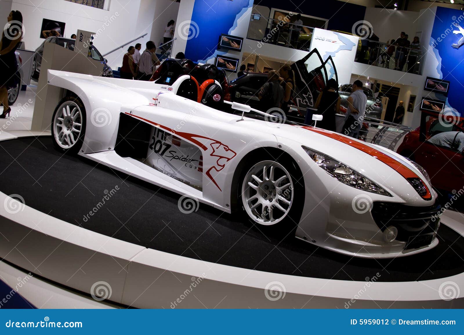 White Peugeot Spider 207 Racing Car Editorial Photography - Image of ...