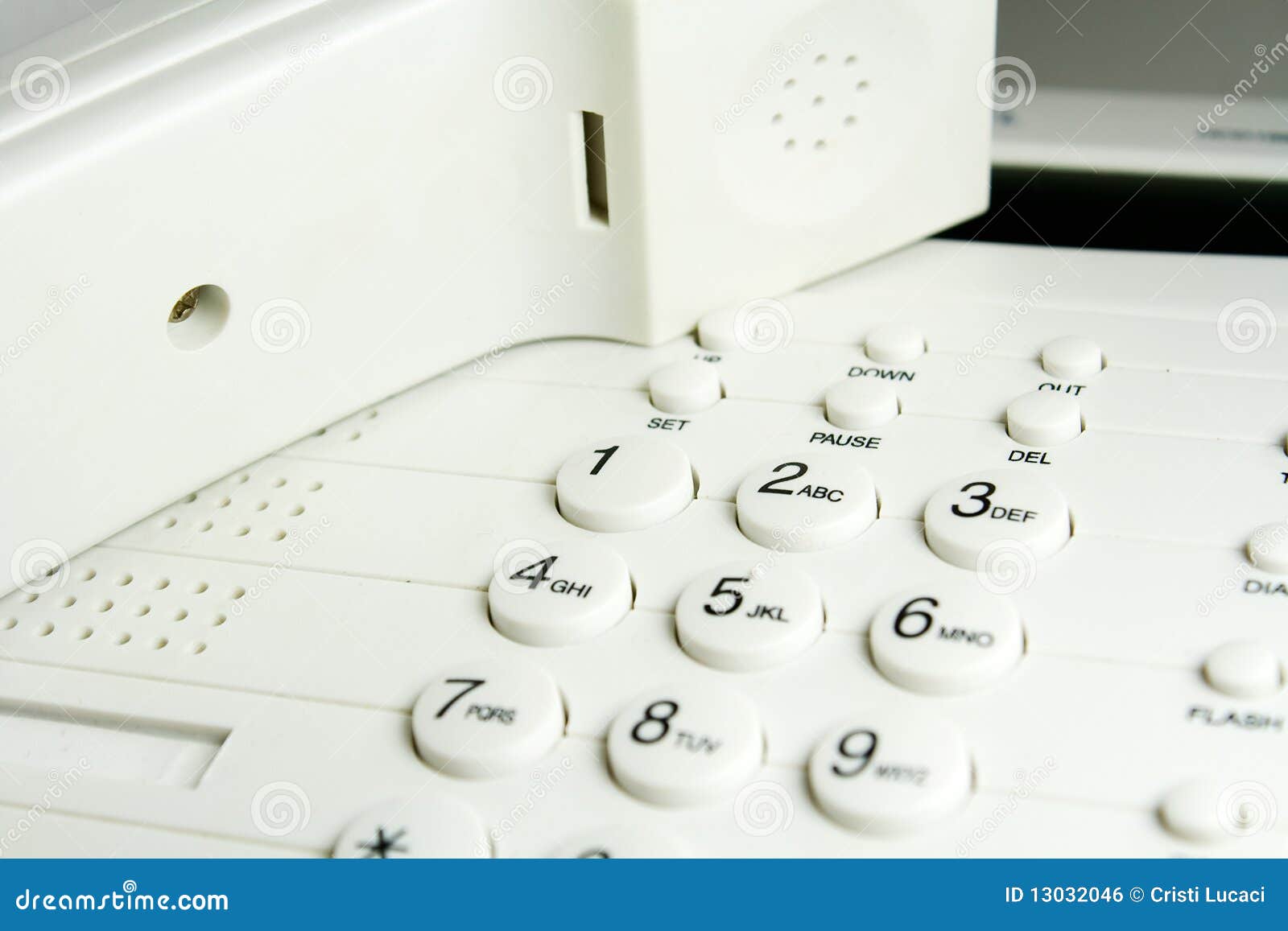 White phone stock photo. Image of hotline, appliance - 13032046