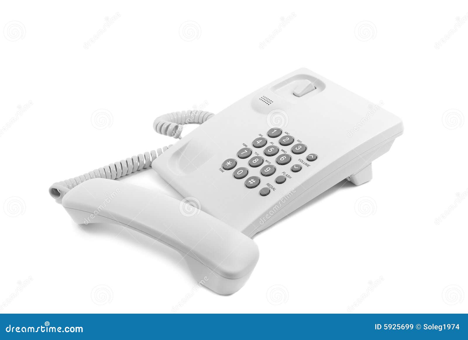 The white phone stock image. Image of telecommunications - 5925699