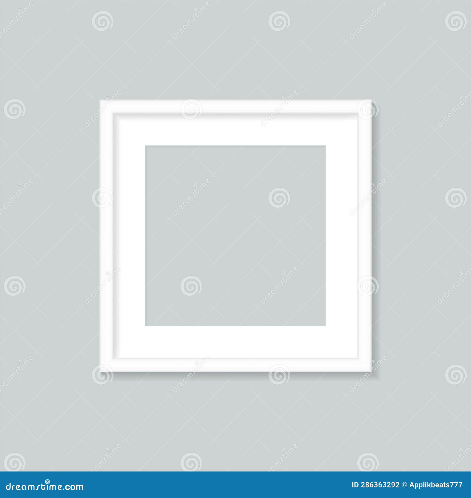 White Photo Frame Template. Vector Illustration Stock Vector ...