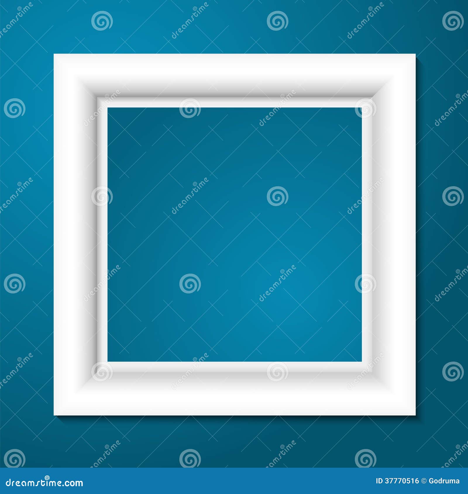 White photo frame. Vector. stock vector. Illustration of blank - 37770516