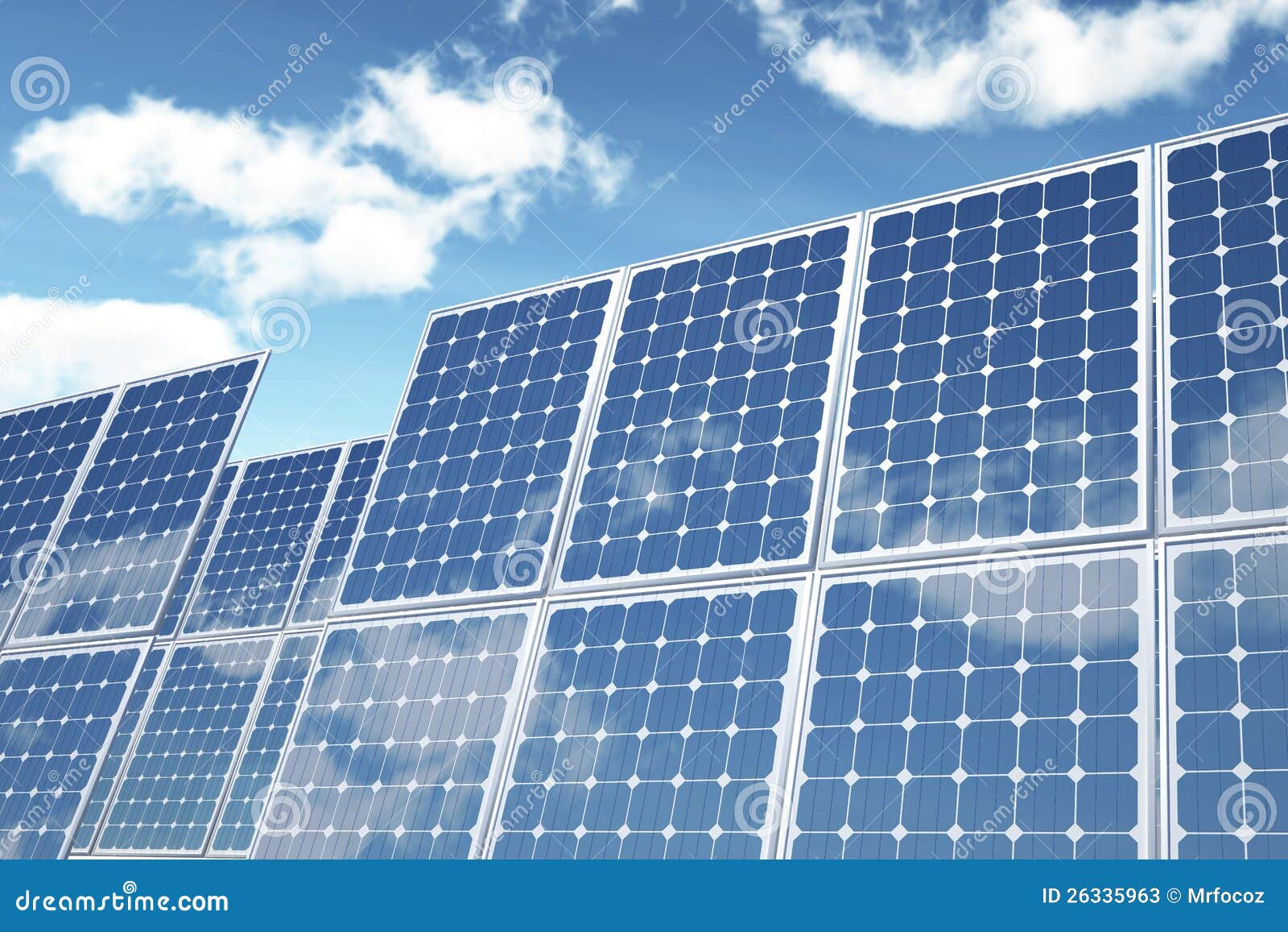 On White Photovoltaic Panel Stock Illustration - Illustration of ...