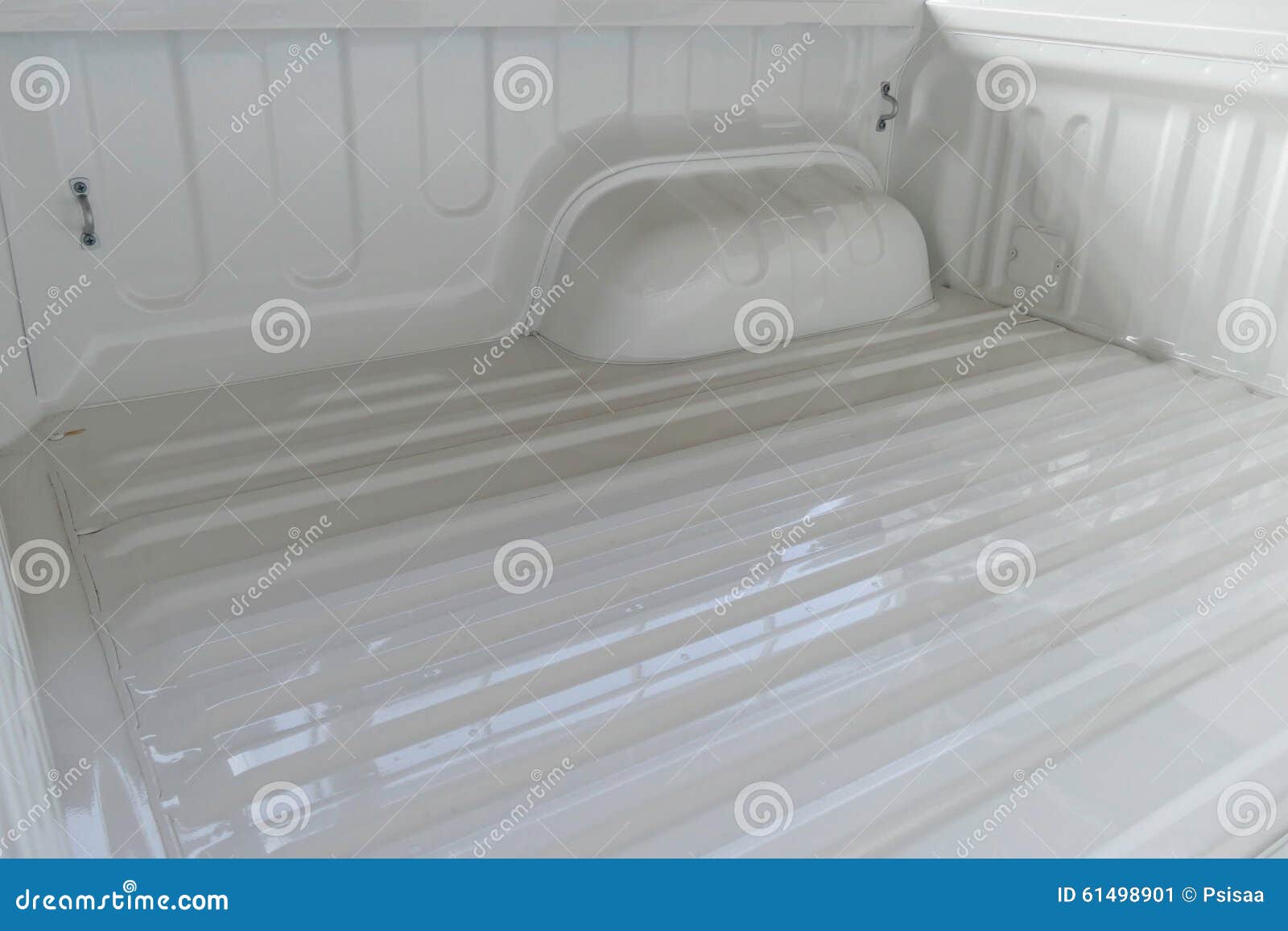 Truck Carrier With Wrecked Truck After An Accident, Dented Hood In The ...