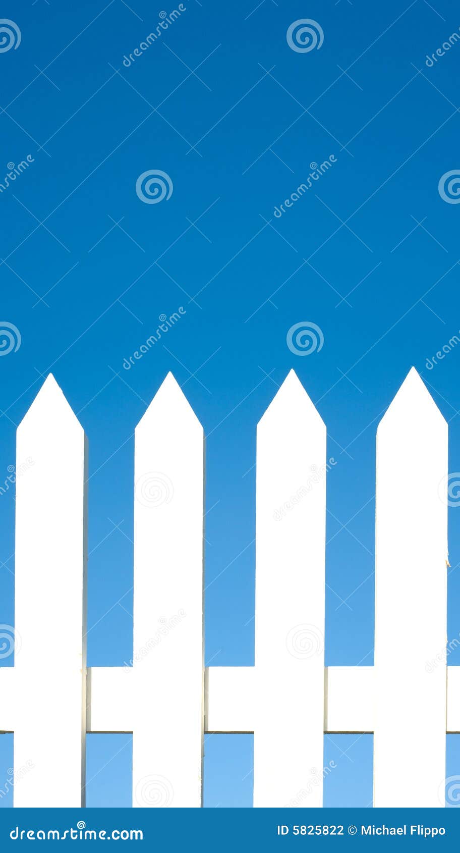 White Picket Fence Background Picture. Image: 5825822