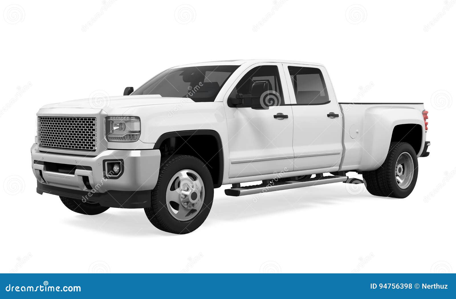 White Pickup Truck Isolated Stock Illustration - Illustration of wagon ...