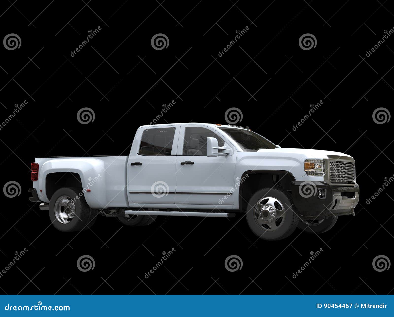 White Pickup Truck - Isolated on Black Stock Image - Image of travel ...