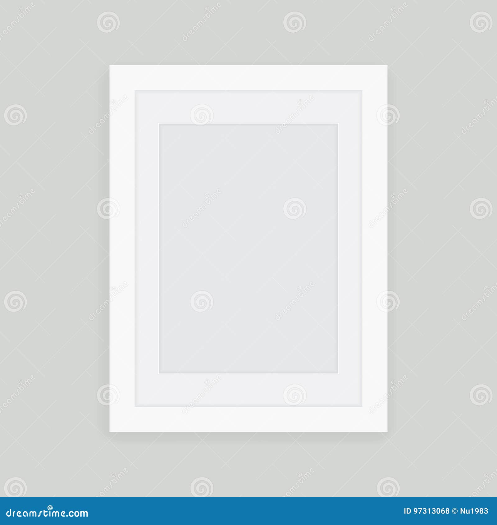 White Picture Frame Design Vector for Image or Text Stock Vector ...