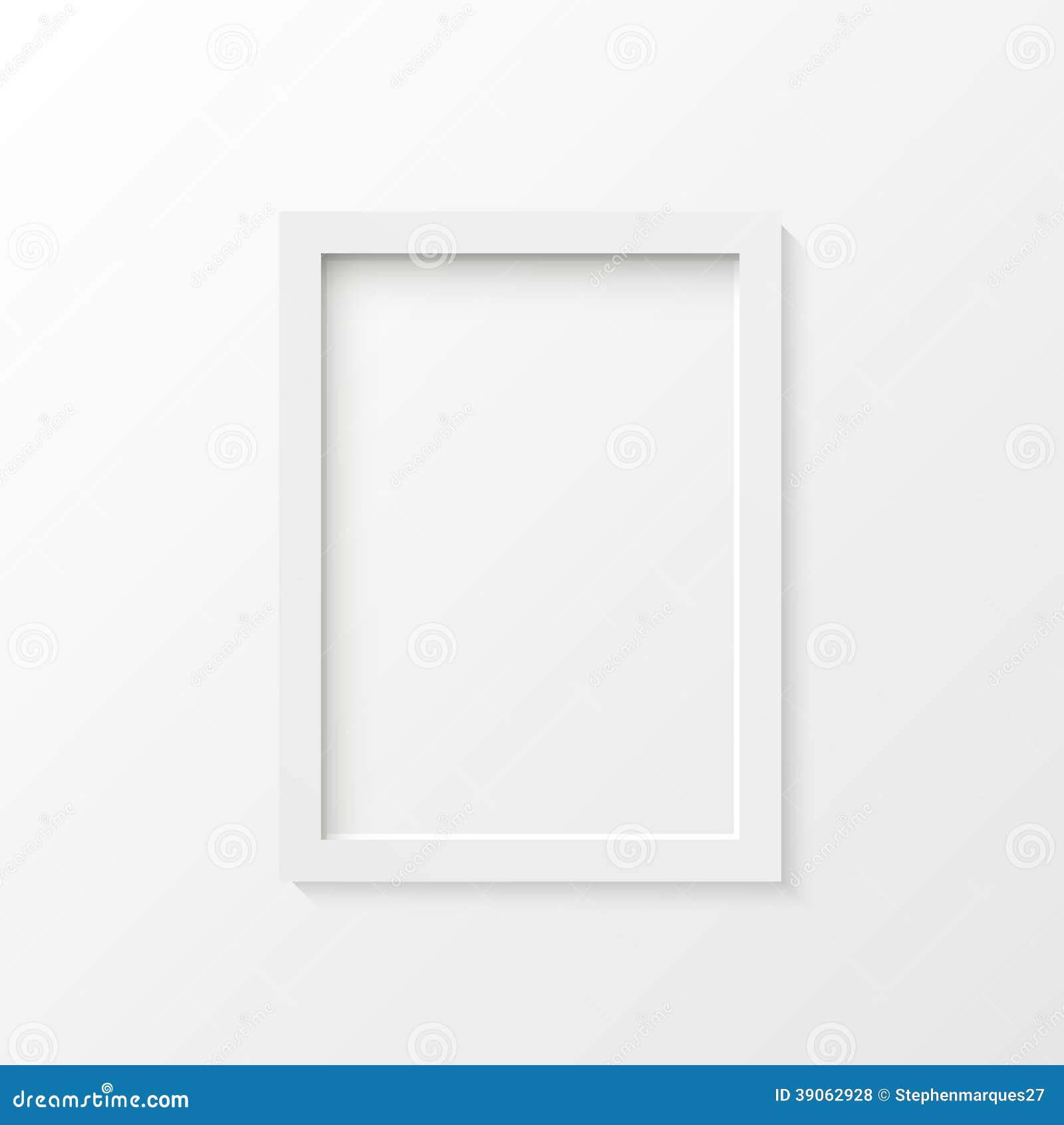 White Picture Frame Illustration Stock Vector - Illustration of graphic ...