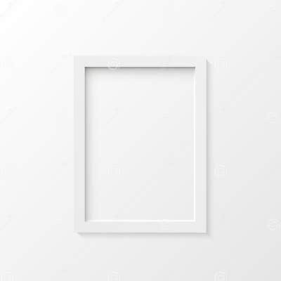 White Picture Frame Illustration Stock Vector - Illustration of graphic ...