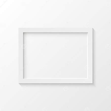 White Picture Frame Vector Illustration Stock Vector - Illustration of ...