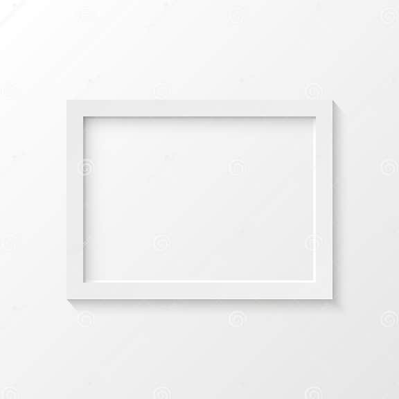 White Picture Frame Vector Illustration Stock Vector - Illustration of ...