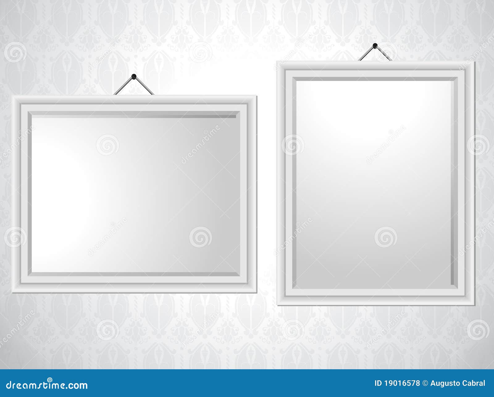 White Picture Frames Background Stock Vector - Illustration of ...