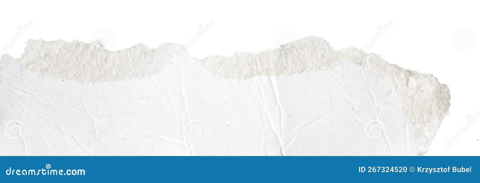 A White Piece of Paper on an Isolated White Background Stock Photo ...