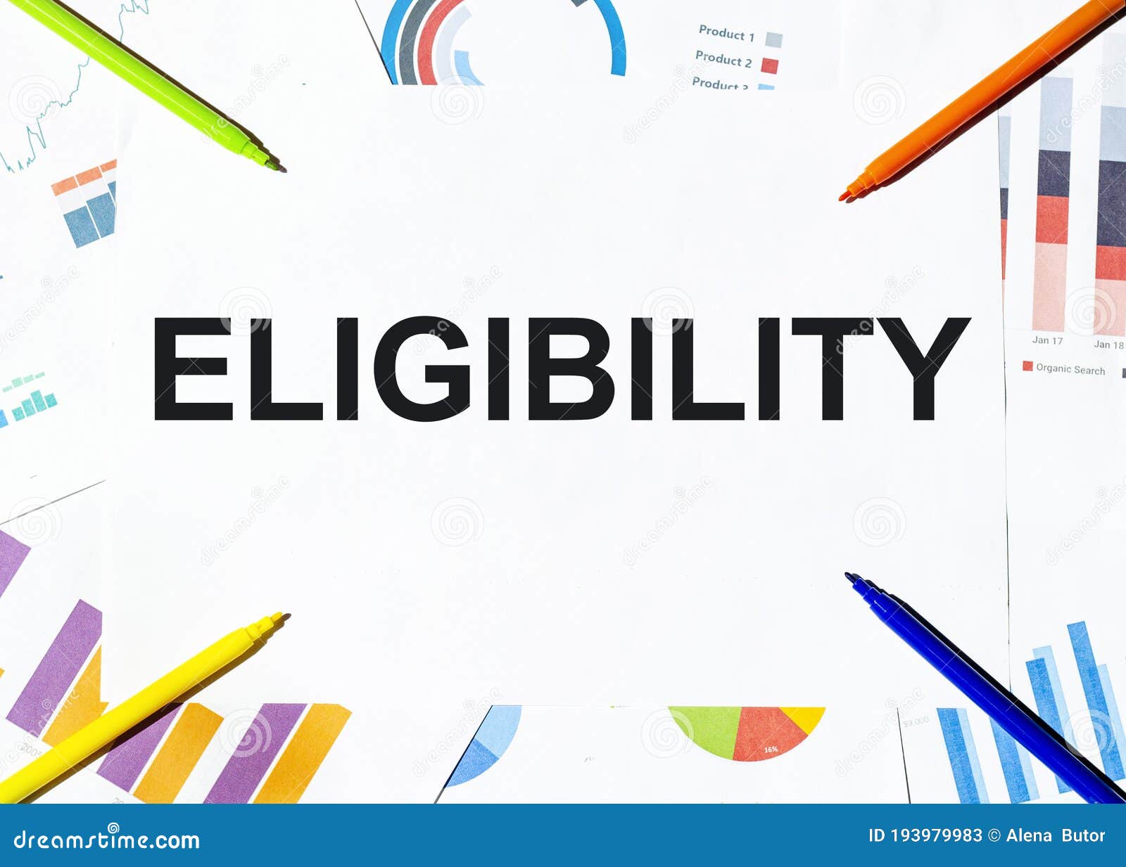 White Piece of Paper with Text Eligibility on the Background of the ...