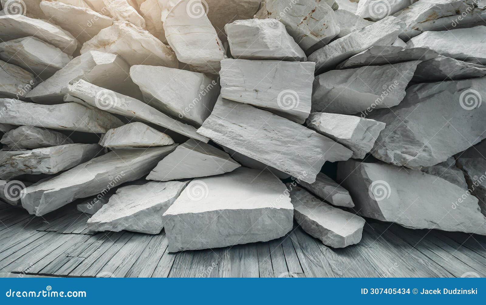 White Pieces of Stone Wall with Broken Textured Edges, Debris Stone ...