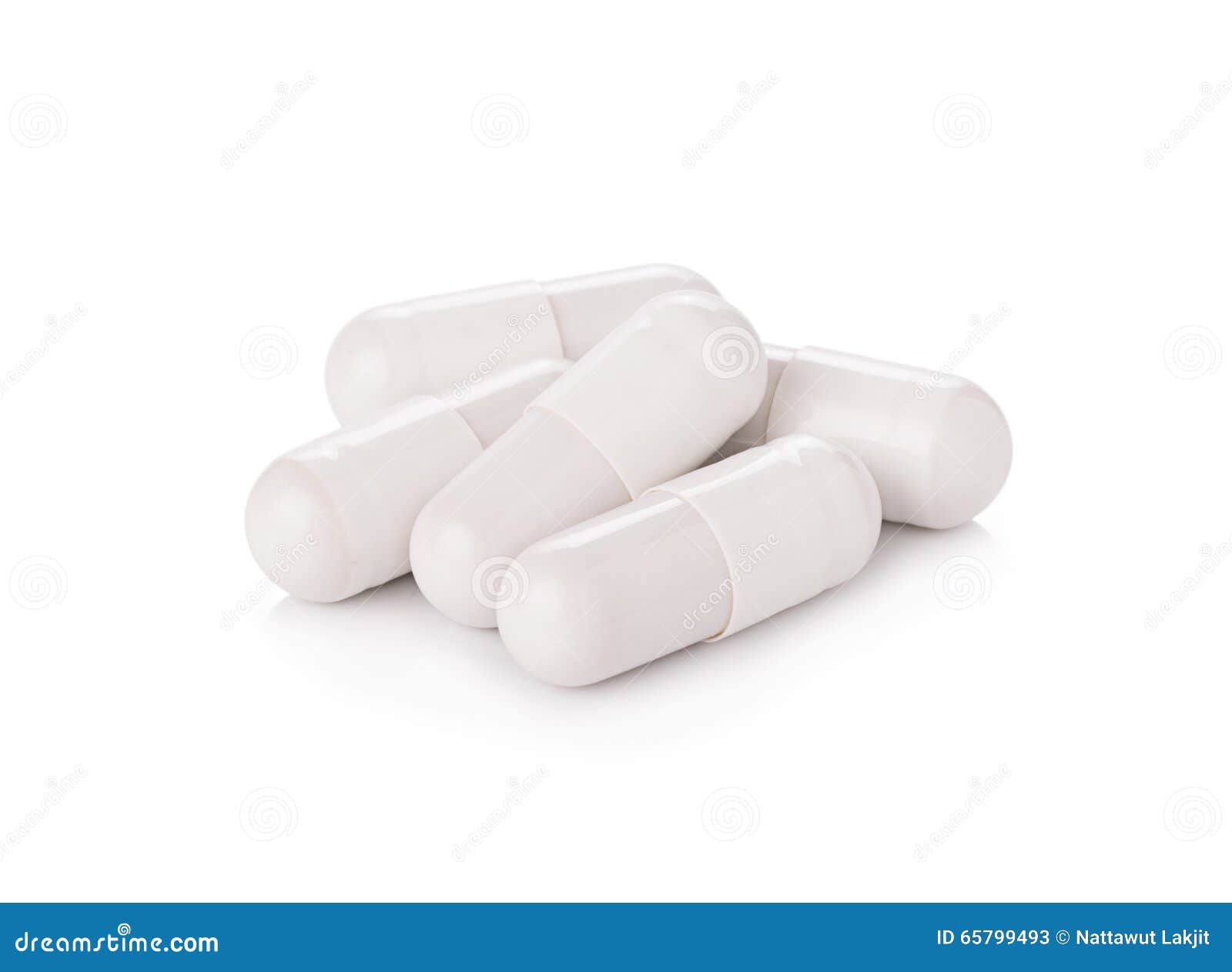 White Pill Capsules On White Background Stock Image | CartoonDealer.com ...