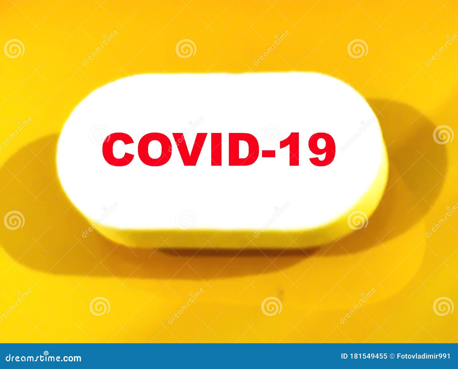 White Pill from Coronavirus. Stock Image - Image of tablets, health ...