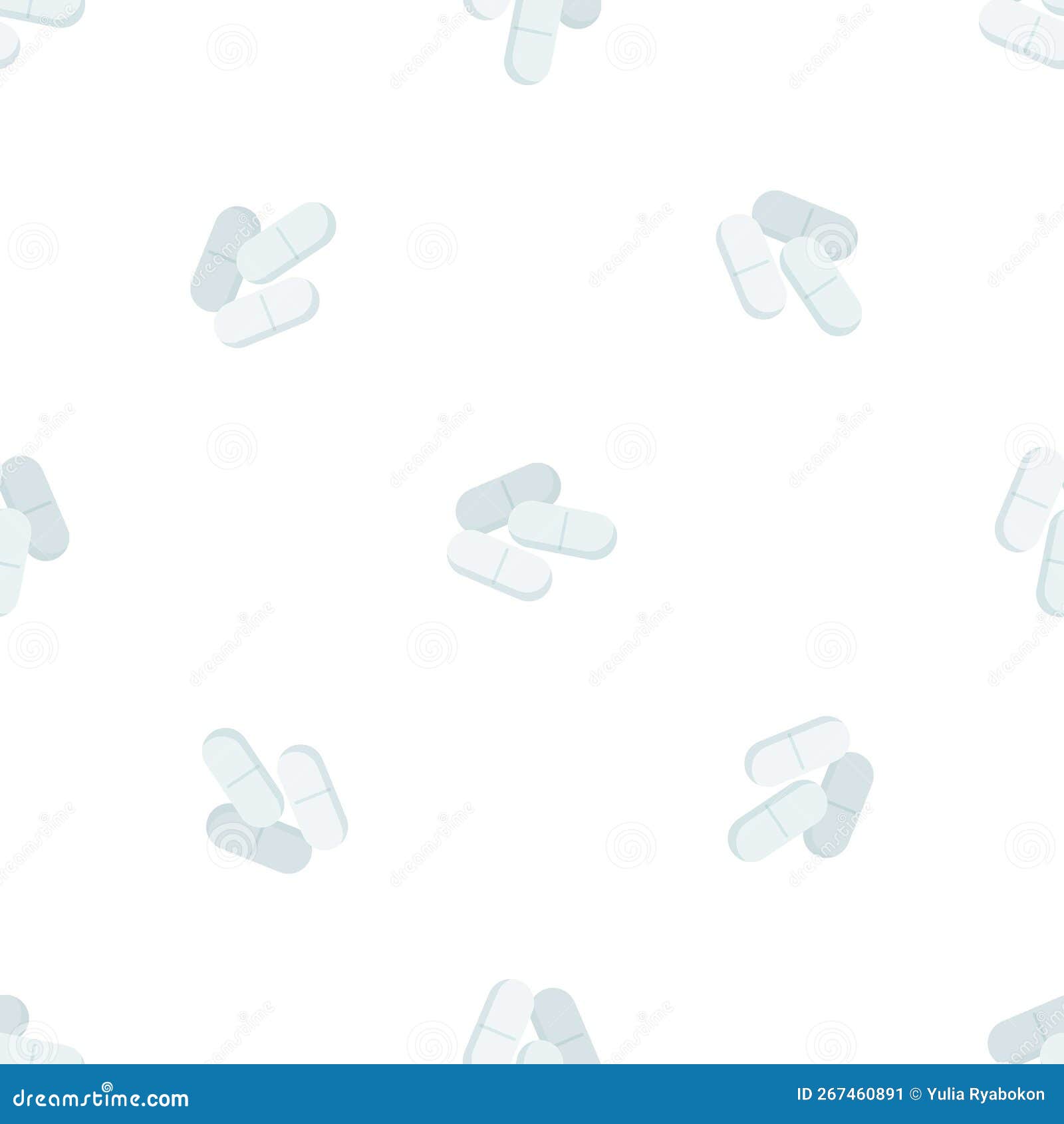 White Pill Pattern Seamless Vector Stock Vector - Illustration of cold ...
