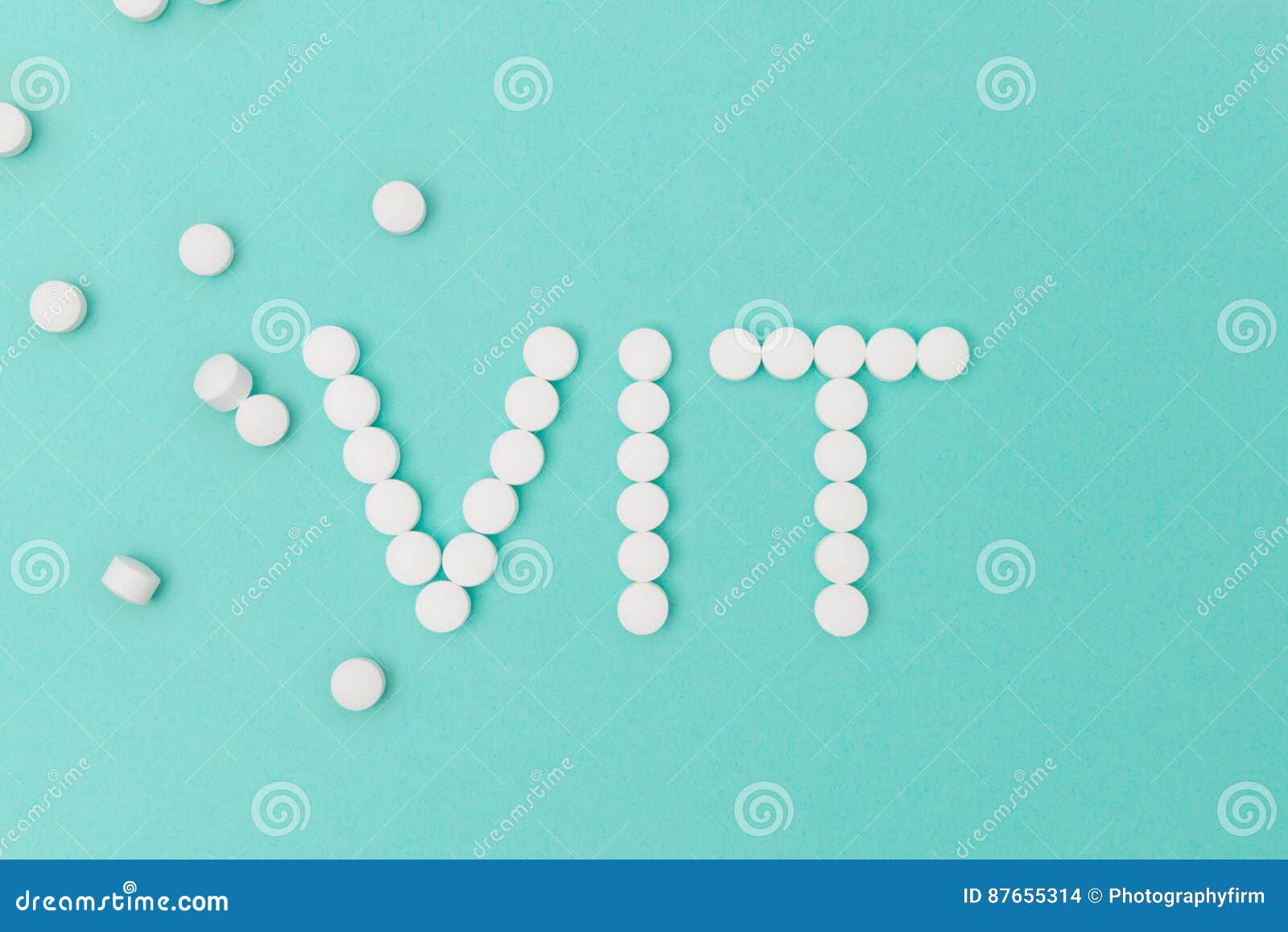 White Pills Forming the Word Vit Stock Photo - Image of tablet, vitamin ...