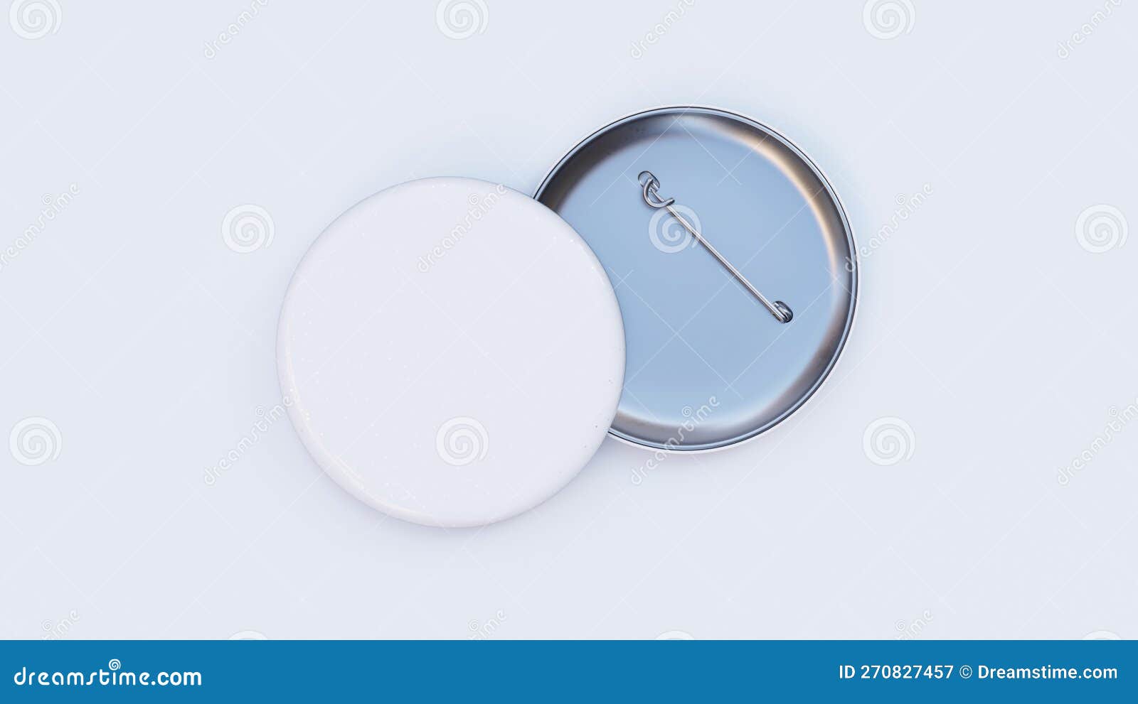 White Pin Badge Mockup for Display Your Graphic, Pin Badge Mockup on ...