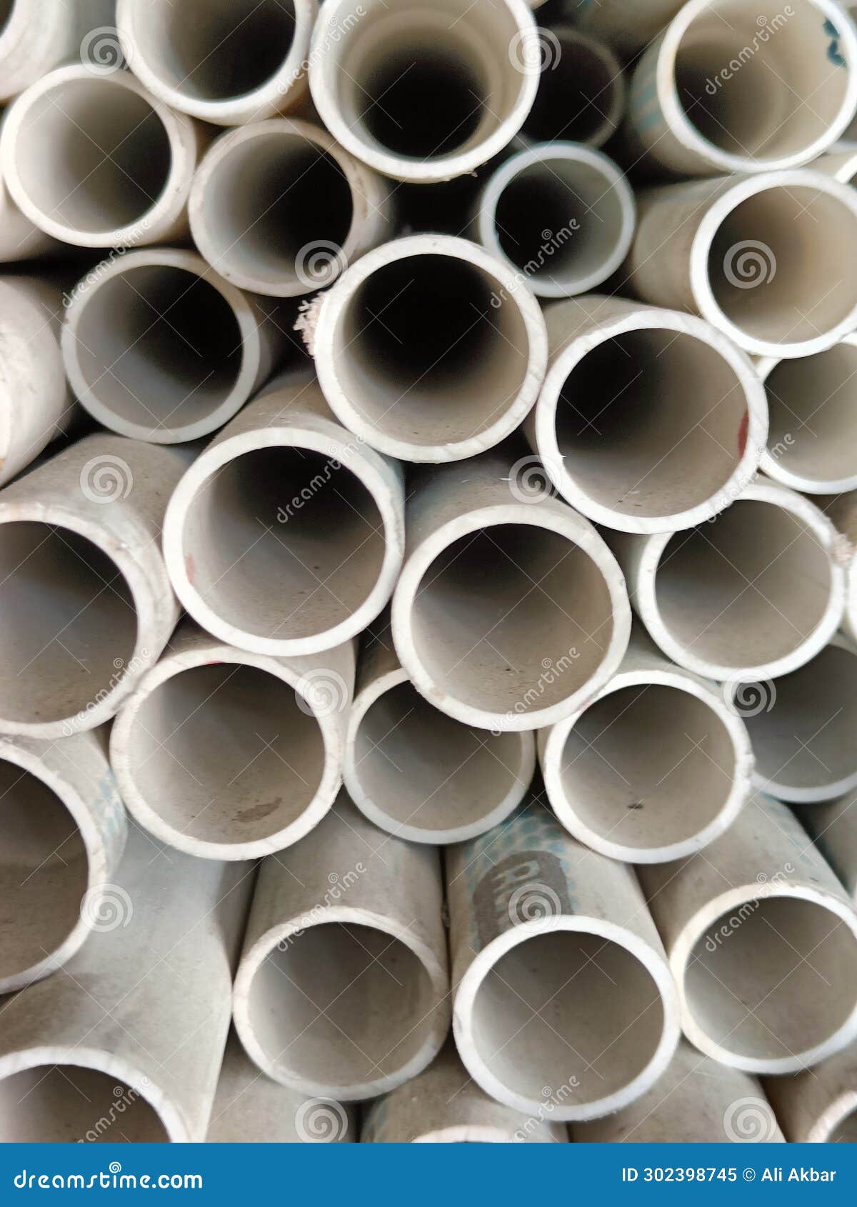 White PVC Pipes Stacked On A Pallet Royalty-Free Stock Photo ...
