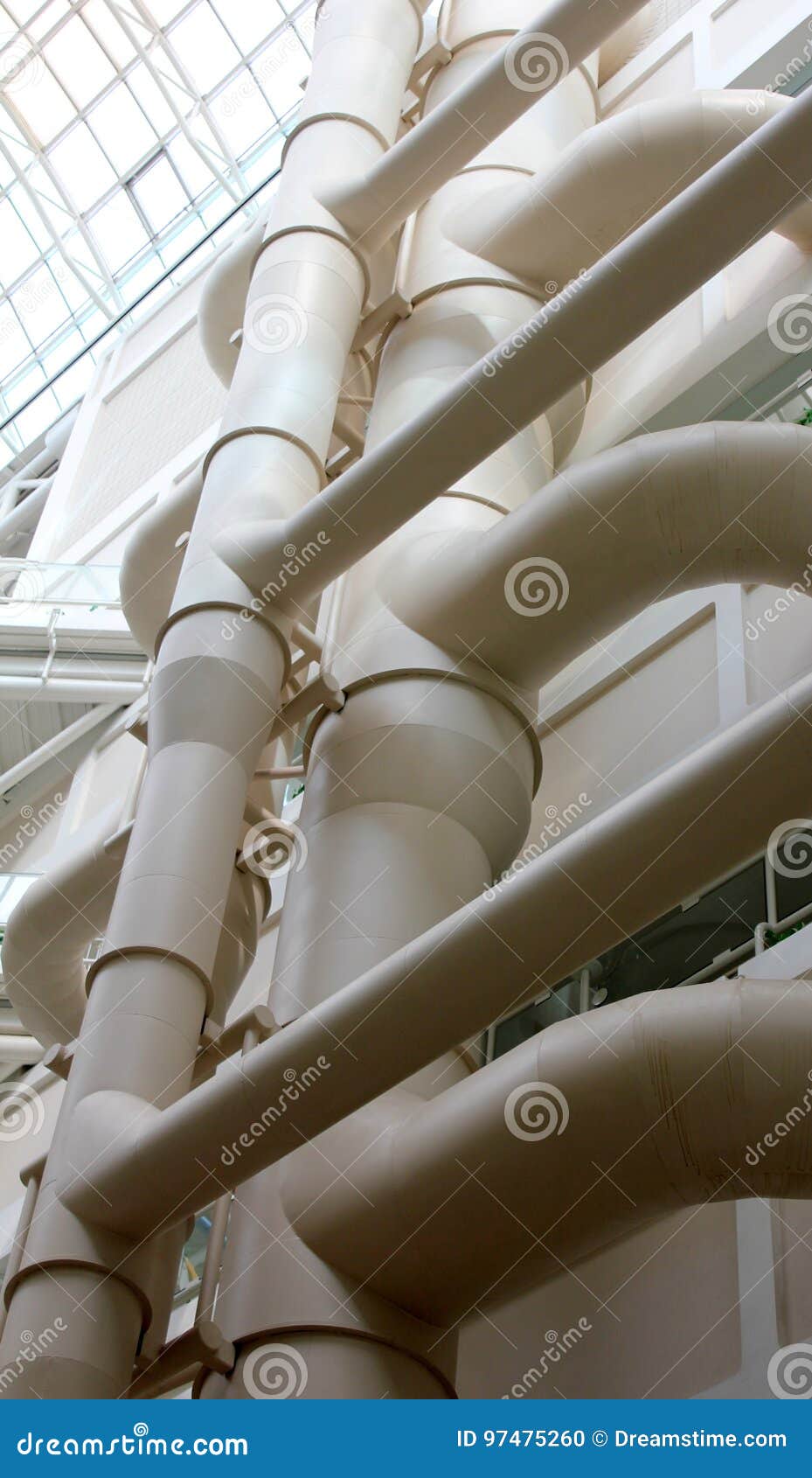 White pipes stock photo. Image of architecture, curve - 97475260