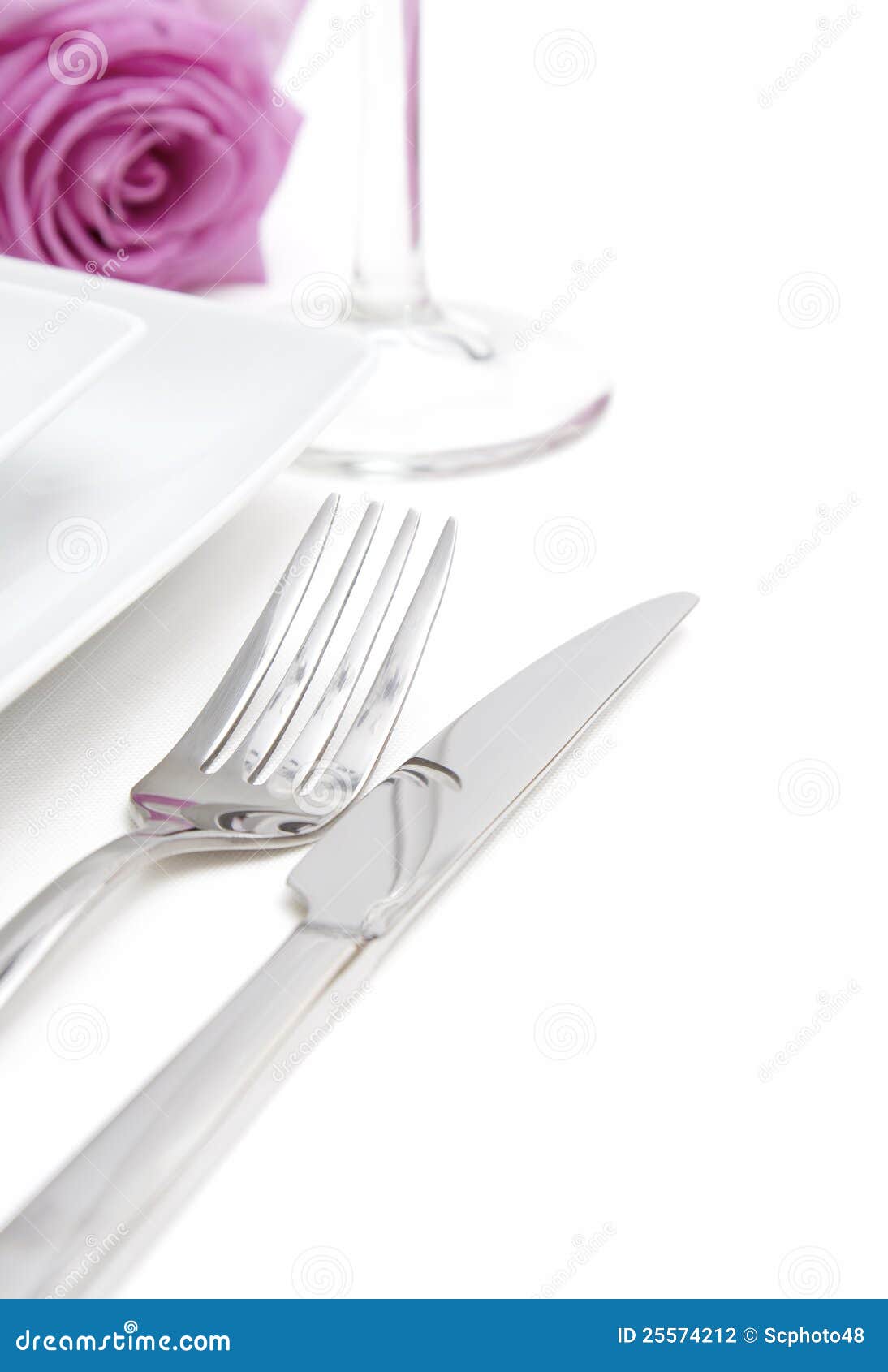White place setting stock photo. Image of food, dinner - 25574212